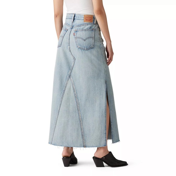 Levi's | Skirts | Nwt Womens Levis Iconic Sz 29 Long Denim Maxi Skirt ...